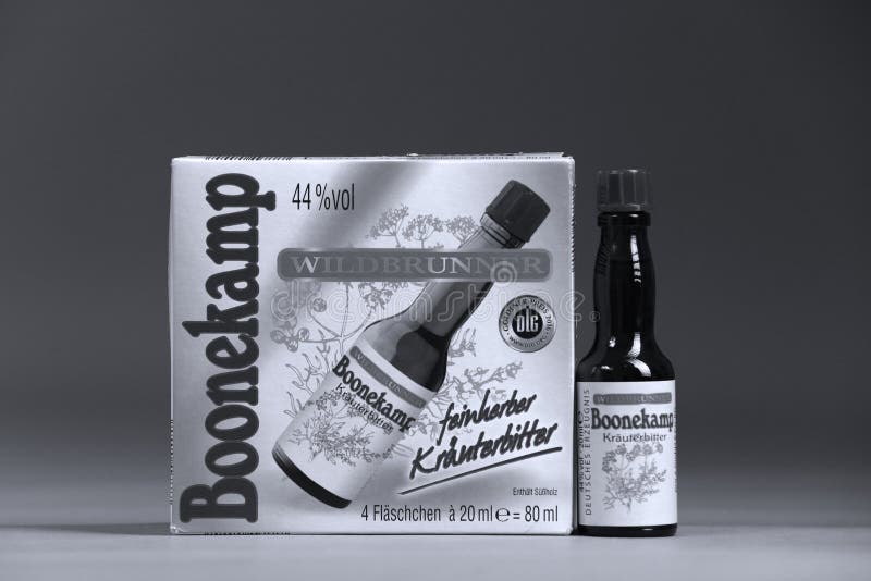 Boonekamp Bitter, Mini Bottle Editorial Image - Image of space ...