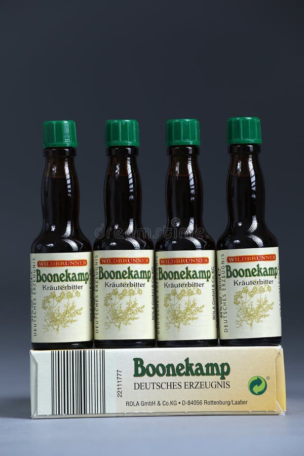 Boonekamp Bitter, Mini Bottles Editorial Image - Image of boonekamp ...