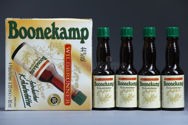 Boonekamp Bitter, Mini Bottles Editorial Image - Image of alcoholic ...