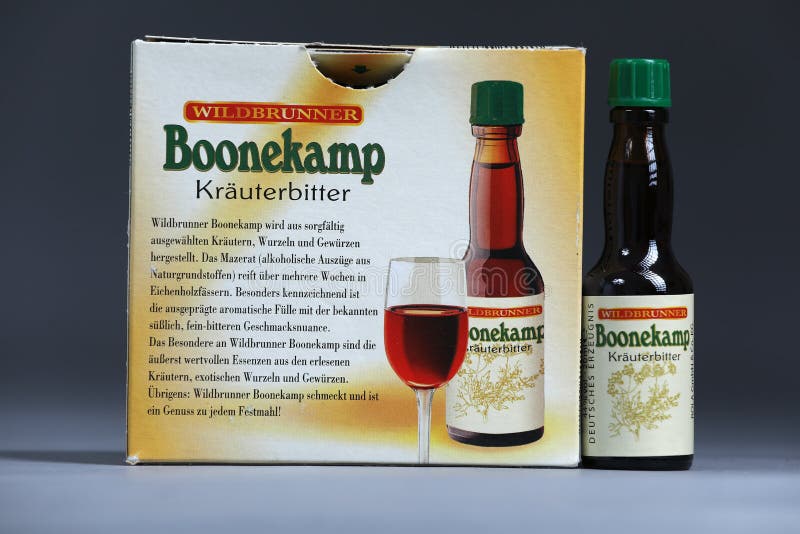 Boonekamp Bitter, Mini Bottles Editorial Stock Photo - Image of packs ...