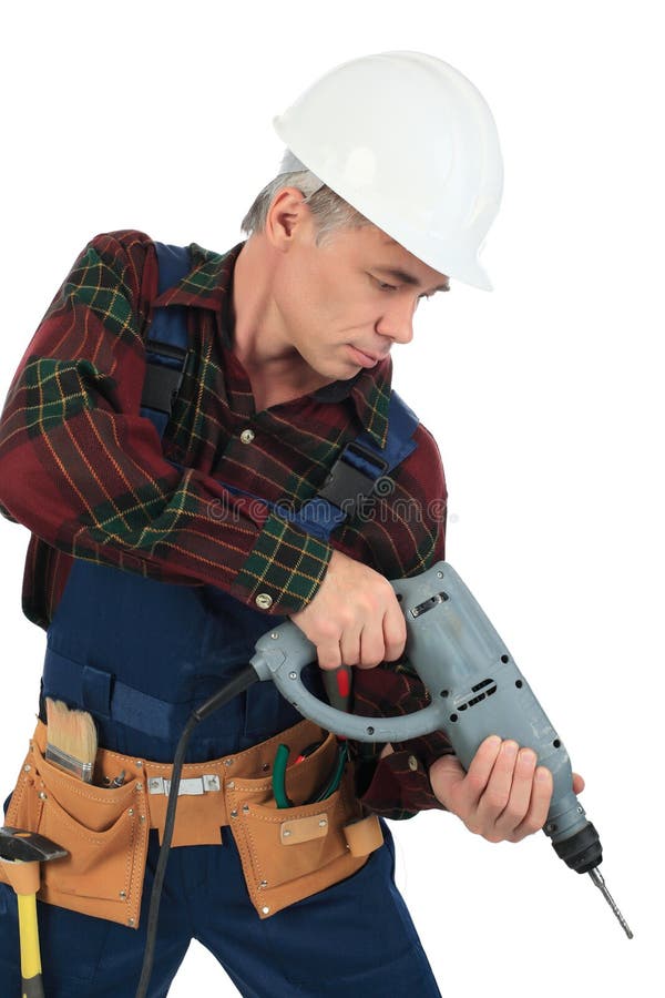 Boor stock afbeelding. Image of eenvormig, arbeider, spier - 7198567