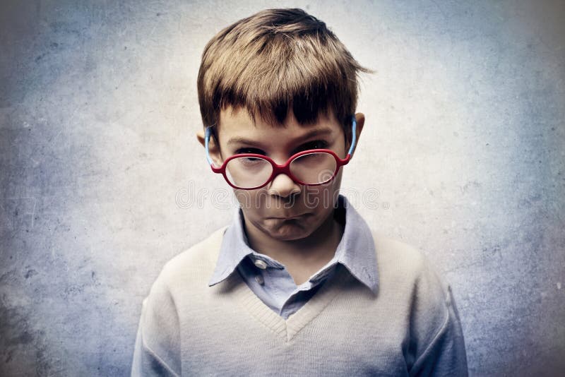 Boos Kind stock foto. Image of begrip, kaukasisch, negatief - 28247860