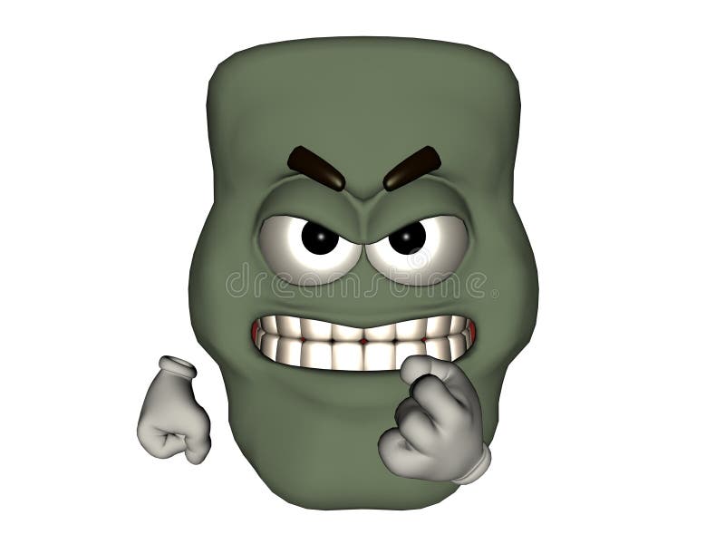 Boos mannetje smilie stock illustratie. Illustration of pictogram - 8594748