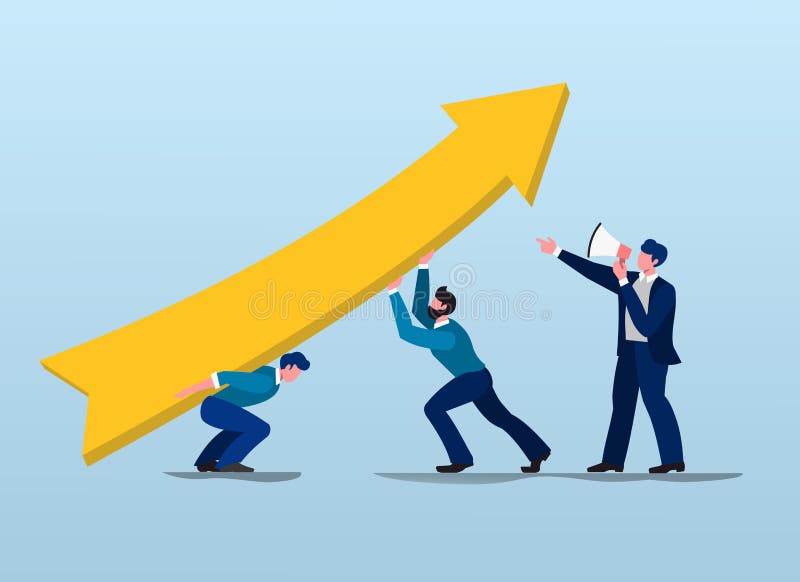 Team Lifts Word Change To Transform and Succeed Stock Illustration ... Team Lifts Word Change To Transform and Succeed Stock Illustration ...