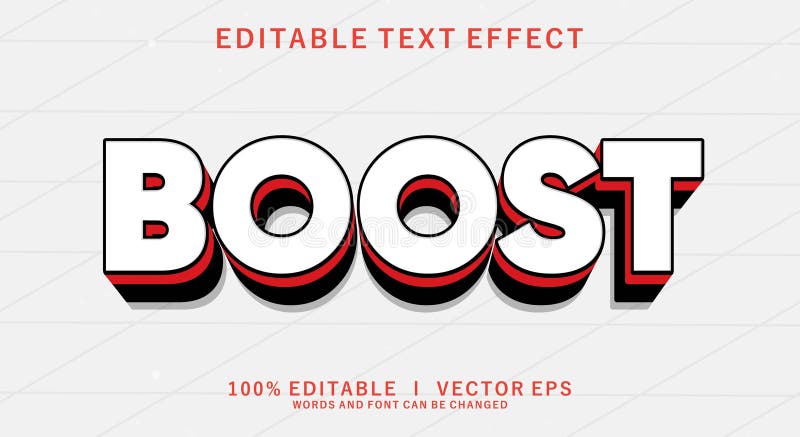 Editable Text Effect with Modern Style Design Stock Illustration ...