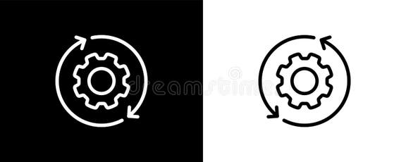 Boost Efficiency Manufacturing Process Symbol. Simple Vector ...