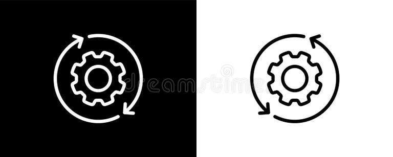 Boost Efficiency Manufacturing Process Symbol. Simple Vector ...