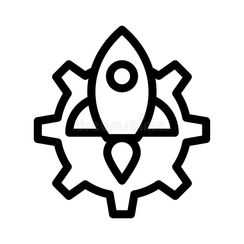 Boost Vector Thin Line Icon Stock Vector - Illustration of graphic ...