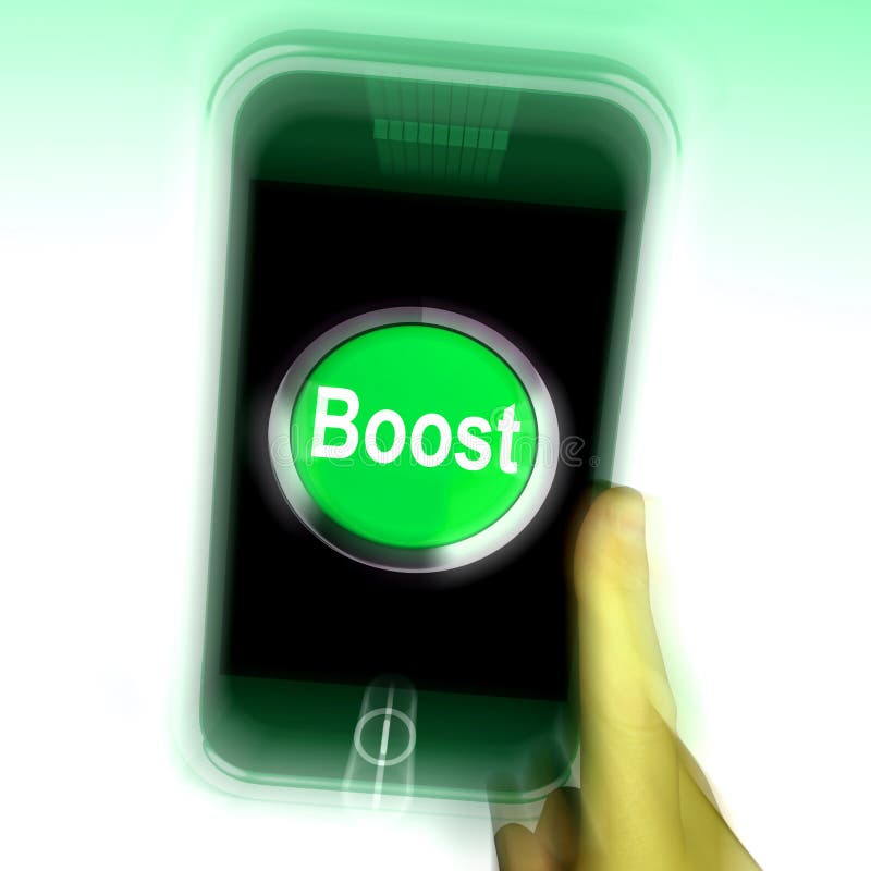 Boost Smartphone Means Improve Efficiency and Performance Stock ...