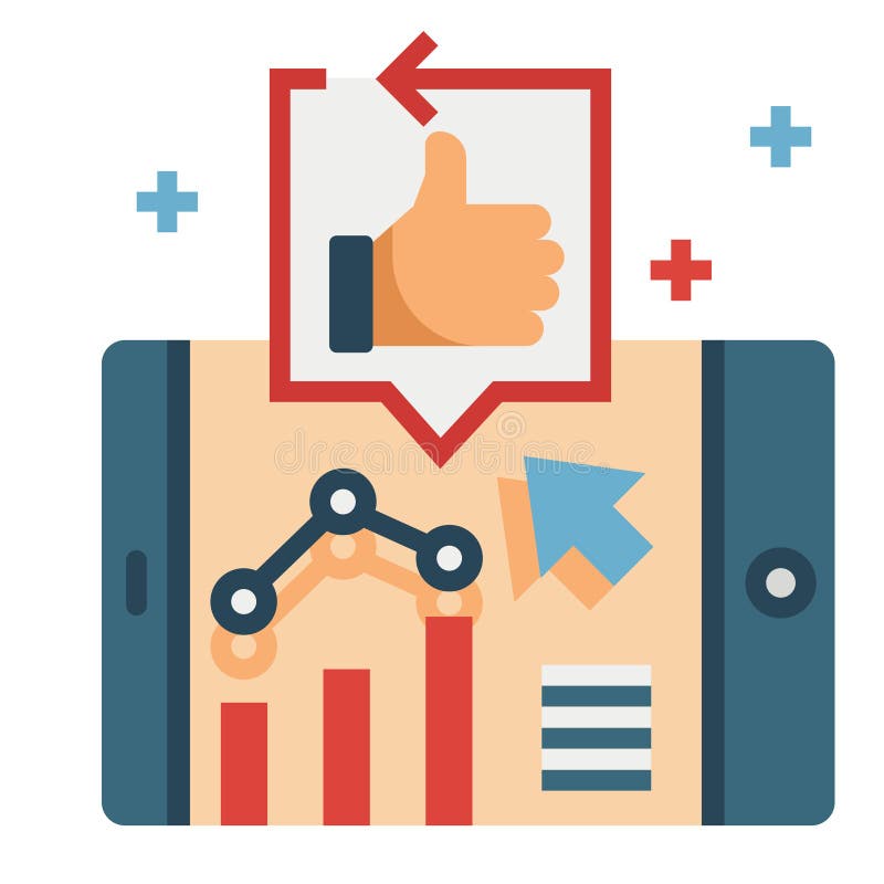 Boost Post Flat Illustration Stock Vector - Illustration of boost ...