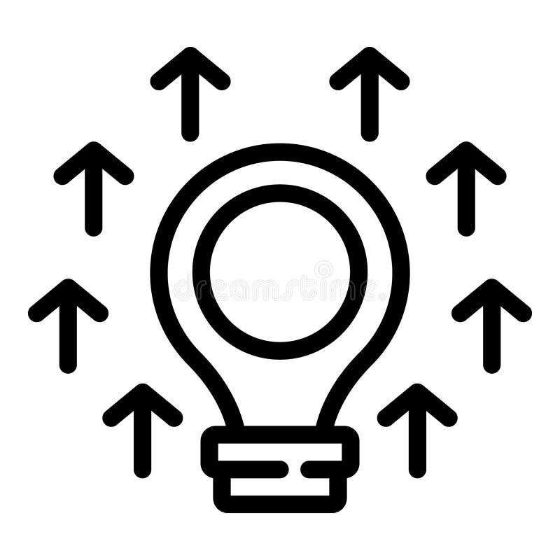 Boost Project Icon Outline Vector. Creative Target Stock Vector ...