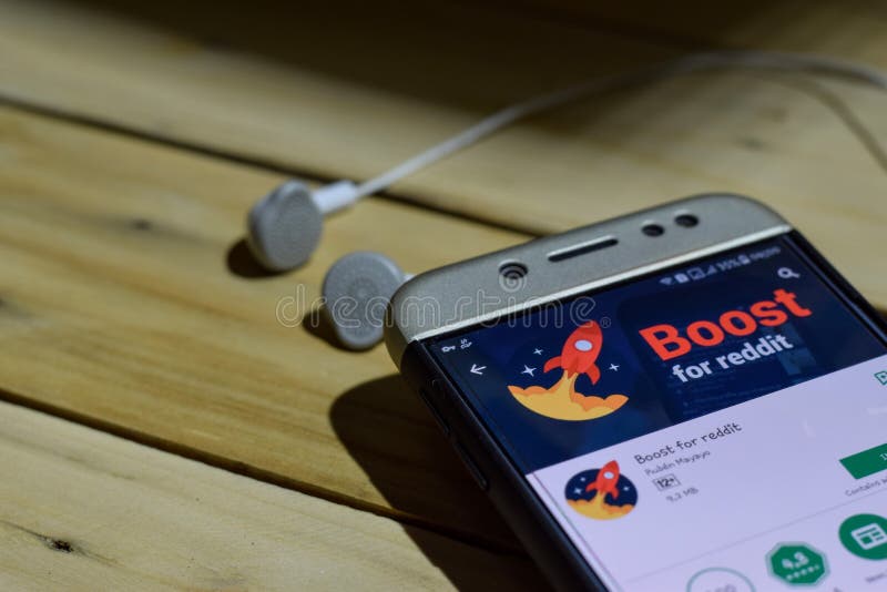Boost for Reddit Application on Smartphone Screen. Editorial Image ...
