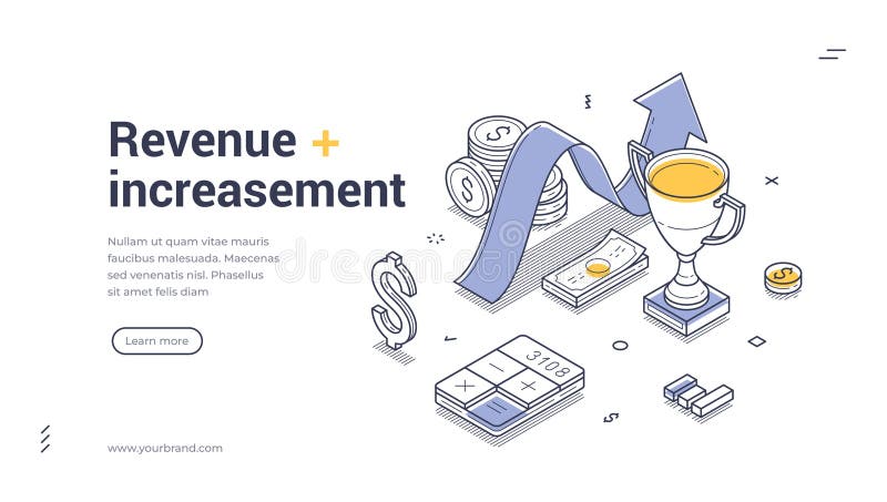 Boost Revenue with an Engaging Web Banner Template Featuring Isometric ...