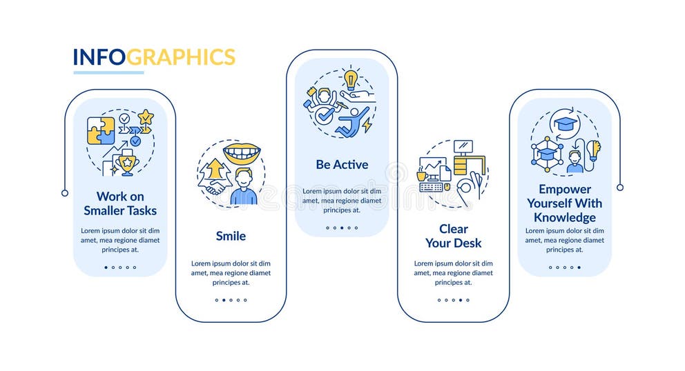 Boost Self Confidence at Work Rectangle Infographic Template Stock ...