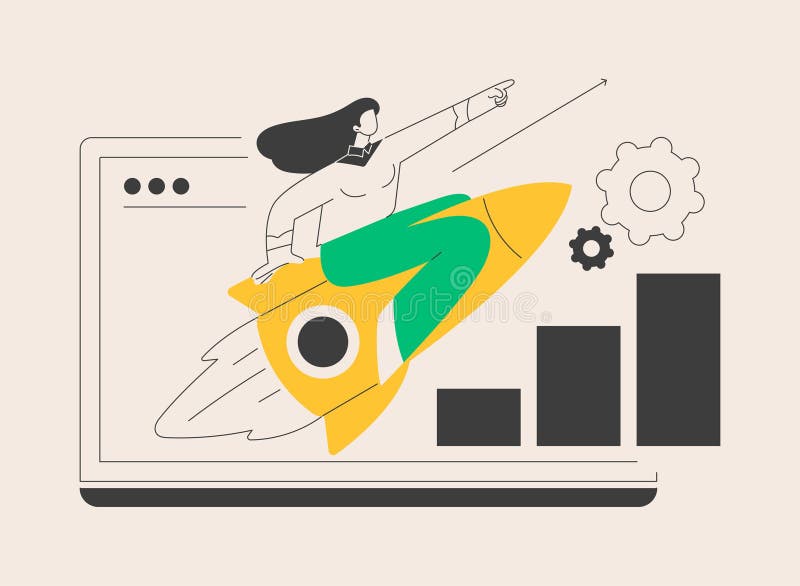 Boost in Traffic Abstract Concept Vector Illustration. Stock Vector ...