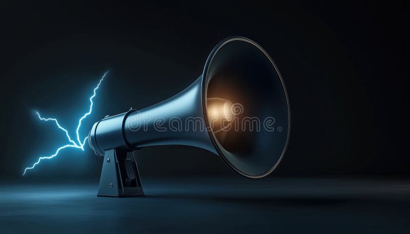 Boost Your Ad Campaign with Realistic Megaphone Stock Photo - Image of ...