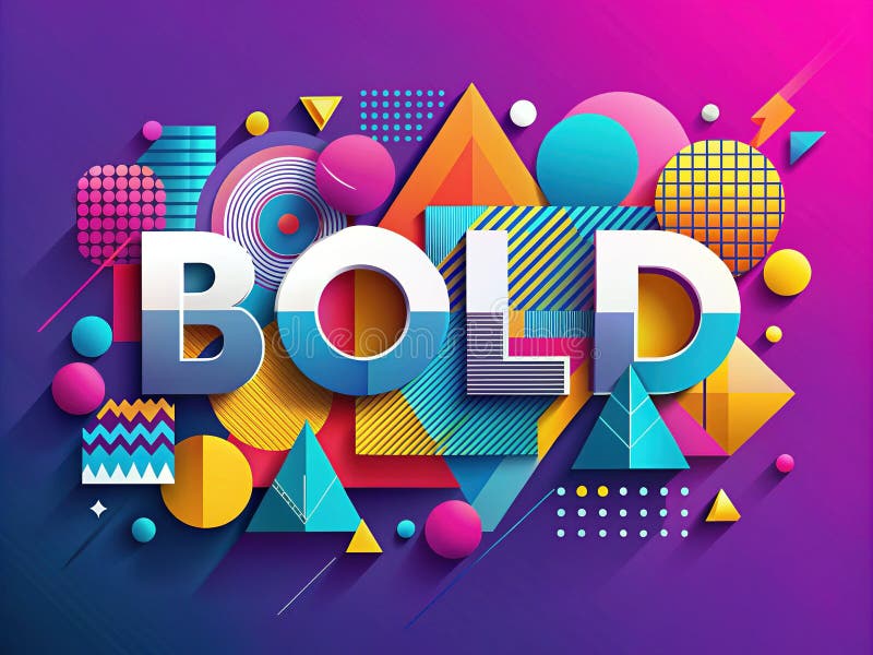 Boost Your Brand with Bold Typography Geometric Shapes and Vibrant ...