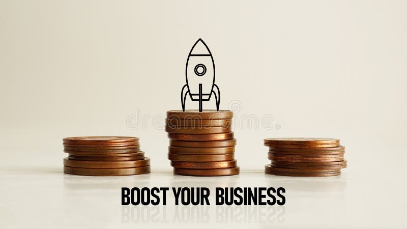 Boost Your Business is Shown Using the Text. Increase Score Stock Image ...
