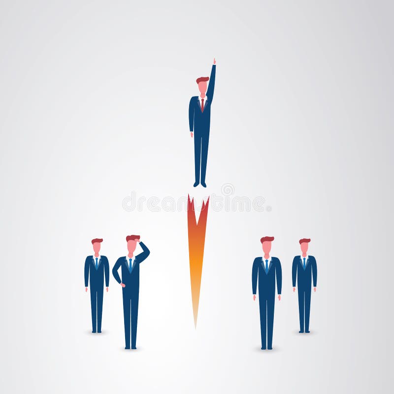 Boost Your Career - Career Development Design Concept with Businessman ...