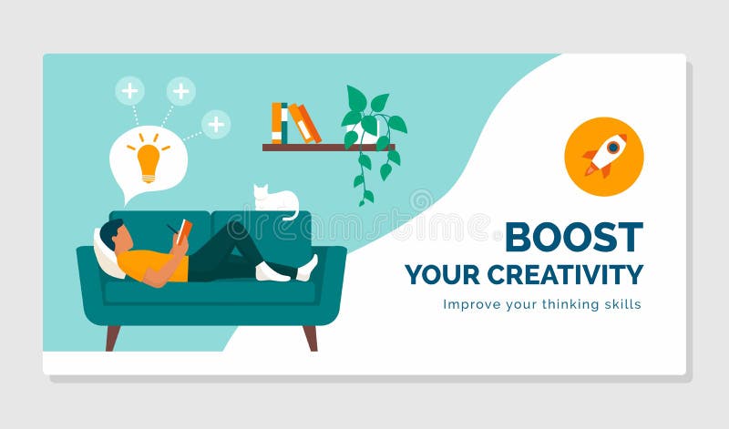 Boost Your Creativity and Improve Your Thinking Skills Stock Vector ...