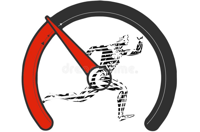 Boost Your Power Level and Running Stamina . Stock Illustration ...