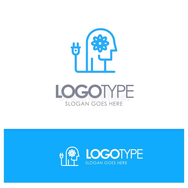 Boosting, Ability, Boosting, Knowledge, Mind Blue OutLine Logo with ...