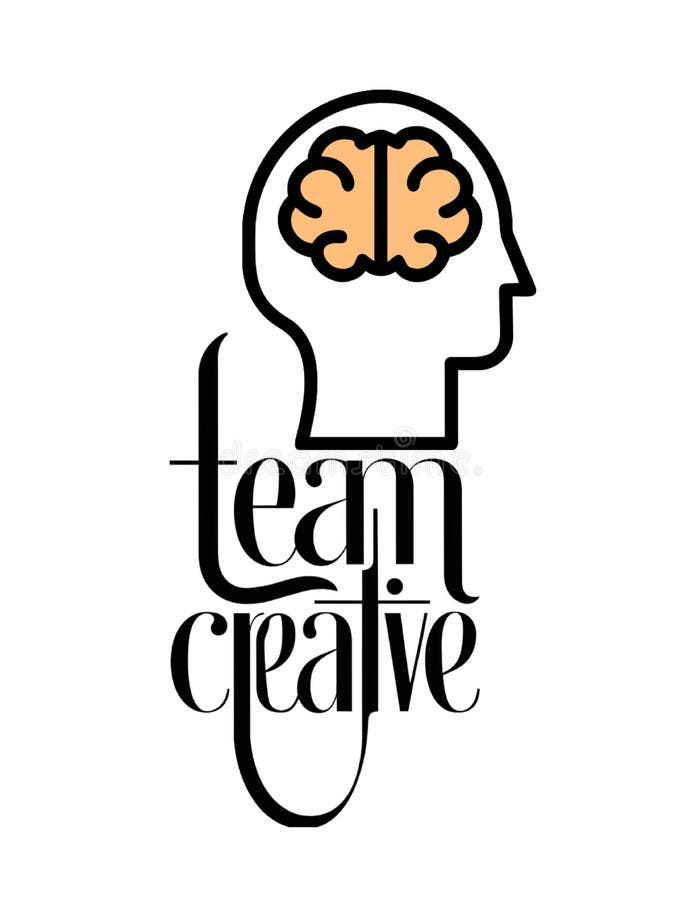 Boosting Creativity in a Team Stock Illustration - Illustration of ...