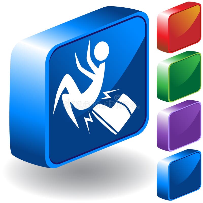 Boot 3D Icon stock vector. Illustration of internet, square - 9630238