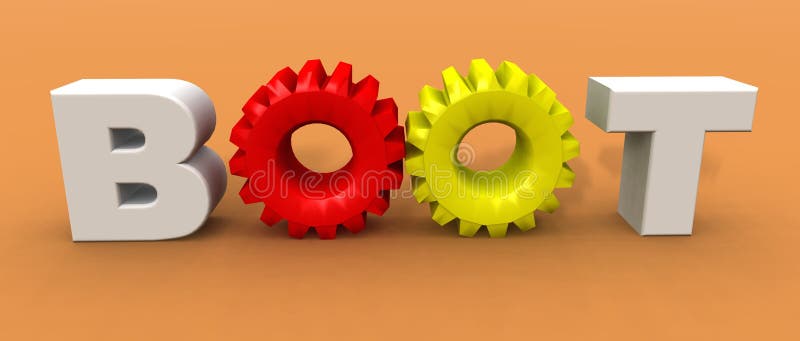 Boot stock illustration. Illustration of windows, beginning - 4111562