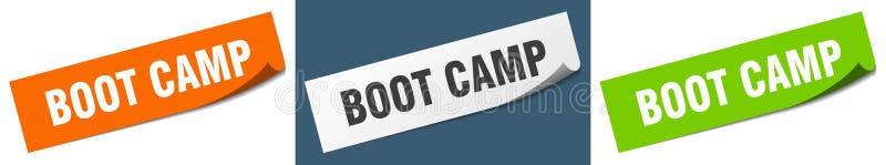 Boot Camp Banner. Boot Camp Speech Bubble Label Set. Stock Vector ...