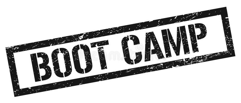 BOOT CAMP Black Grungy Rectangle Stamp Stock Illustration ...