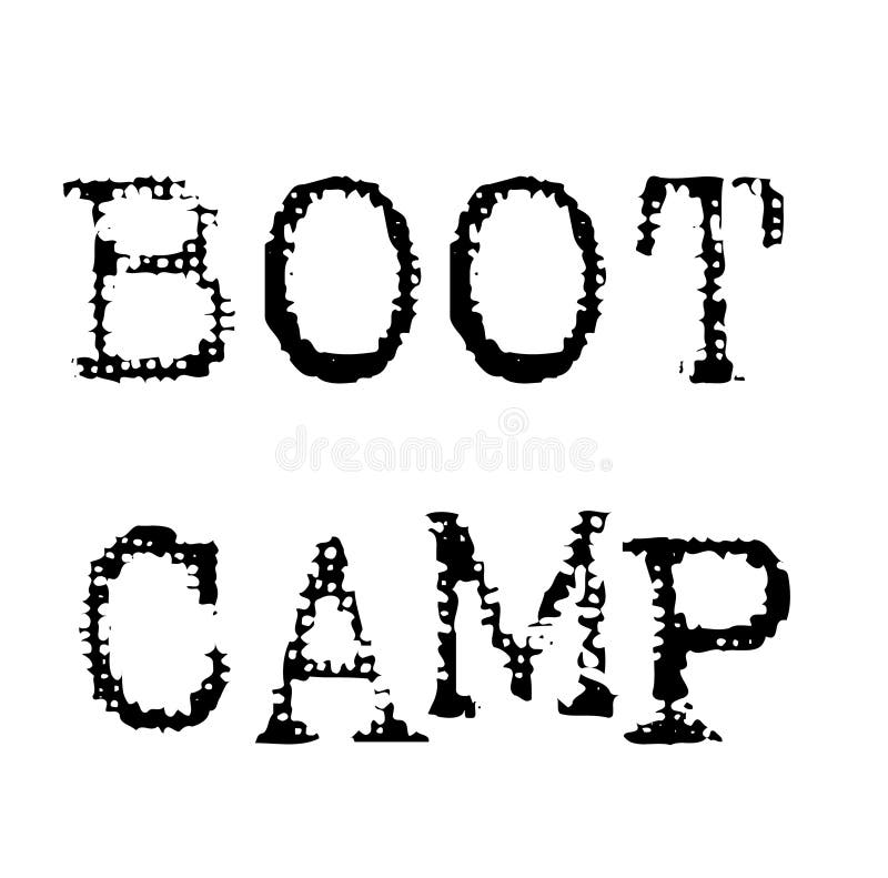 Boot camp sticker stock vector. Illustration of exercise - 102046680