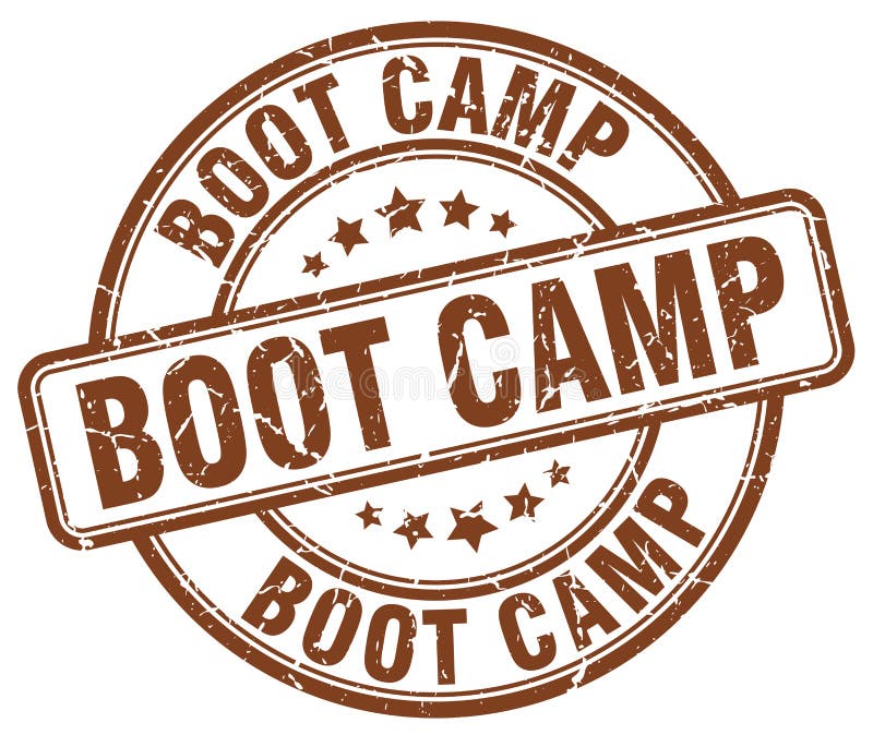 Boot camp stamp stock vector. Illustration of insignia - 136894371