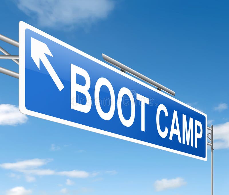 Boot camp concept. stock illustration. Illustration of boot - 47309304