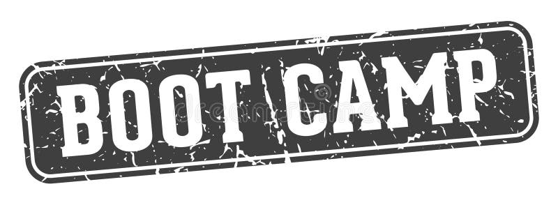 Boot Camp Rectangular Sign. Boot Camp Stamp Stock Vector - Illustration ...