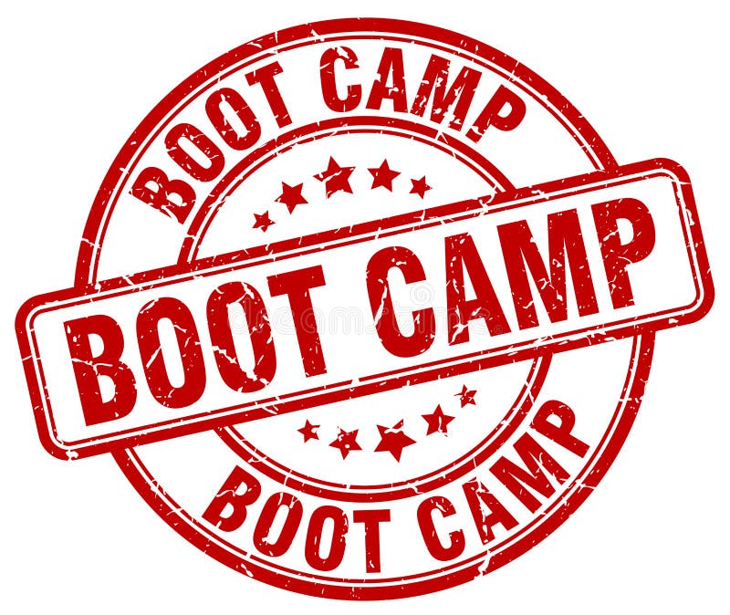 Boot Camp Red Grunge Round Rubber Stamp Stock Vector - Illustration of ...