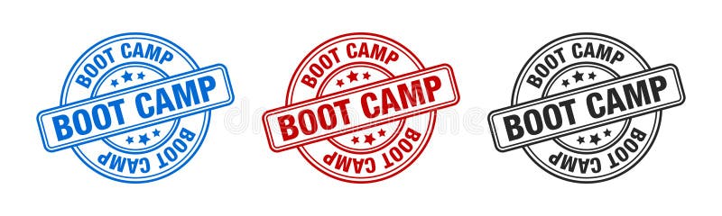 Boot Camp - Stamp, Imprint, Seal Template. Grunge Effect. Vector Stock ...