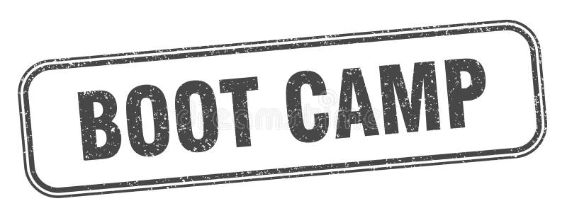 Boot camp stamp stock vector. Illustration of insignia - 136894371