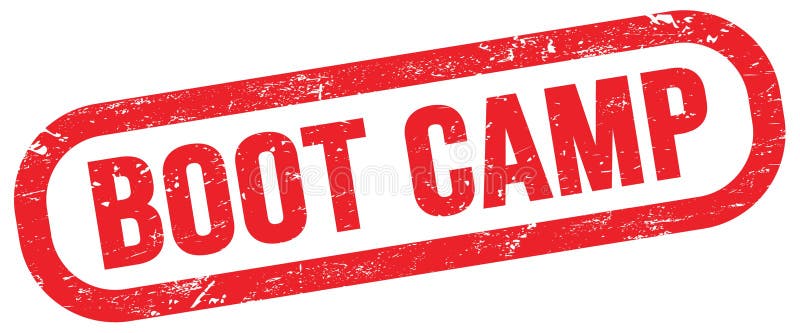 BOOT CAMP, Text Written on Red Stamp Sign Stock Illustration ...