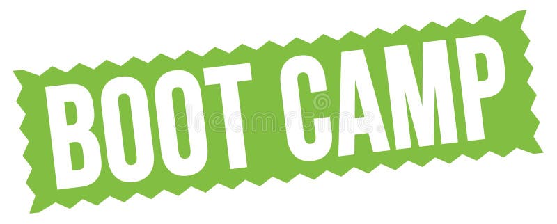 BOOT CAMP Text Written on Green Stamp Sign Stock Illustration ...