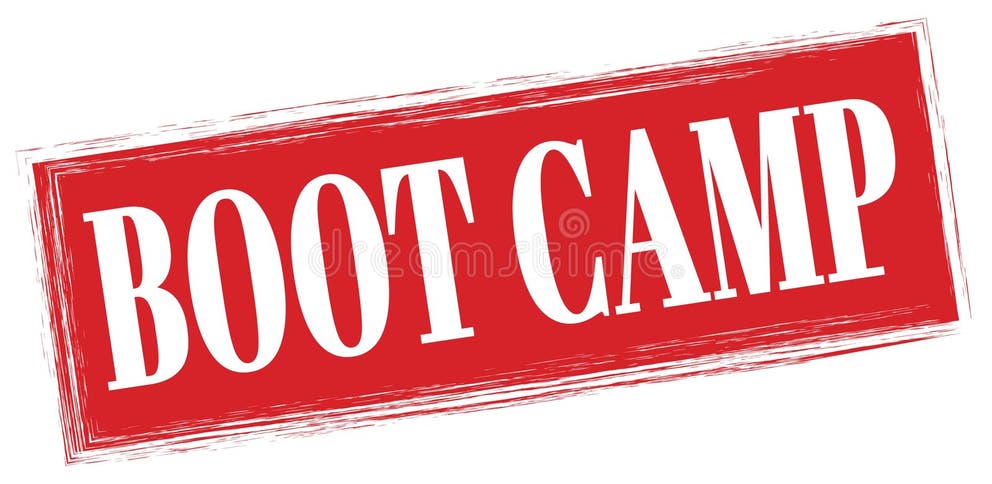 BOOT CAMP Text Written on Red Stamp Sign Stock Illustration ...