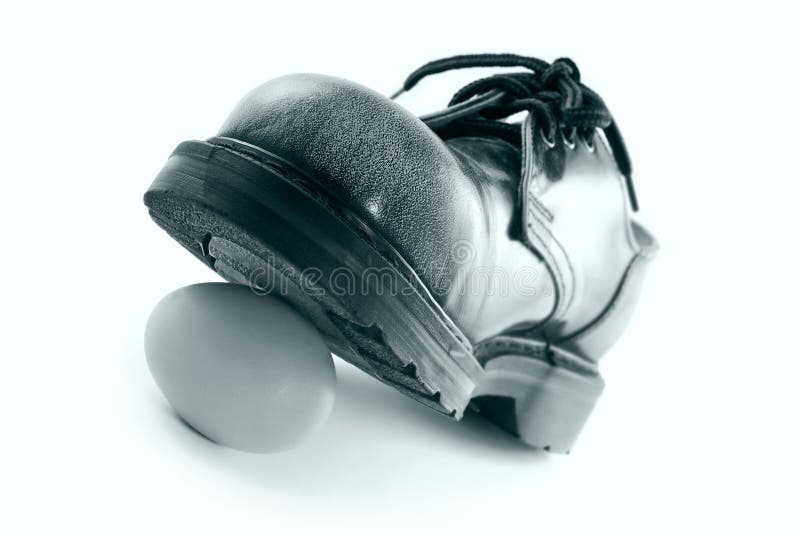 Boot crushing an egg stock image. Image of feet, heels - 1798305