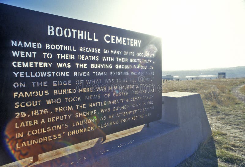 Boot Hill Cemetery, Billings, MT Editorial Stock Image - Image of ...