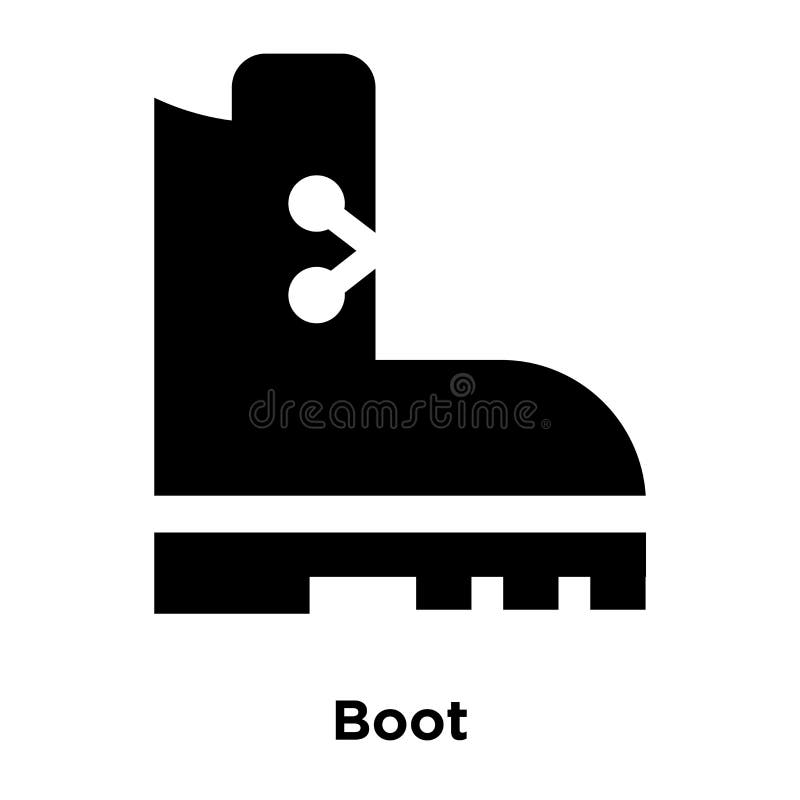 Boot Icon Vector Isolated on White Background, Logo Concept of B Stock ...