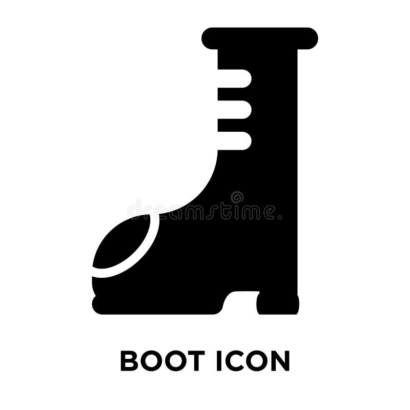 Boot Icon Vector Isolated on White Background, Logo Concept of B Stock ...