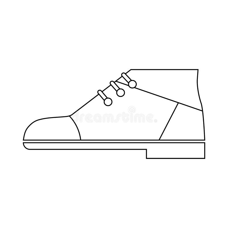 Shoe Laces Outline Stock Illustrations – 509 Shoe Laces Outline Stock ...