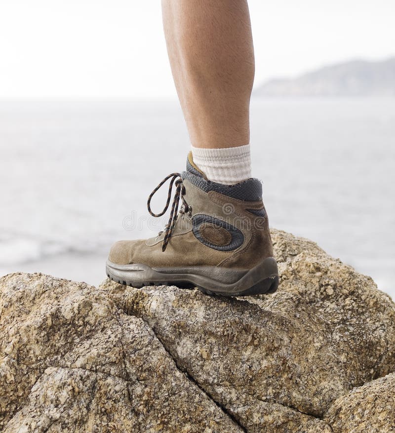 Boot and leg stock image. Image of walking, marine, skin - 28516779