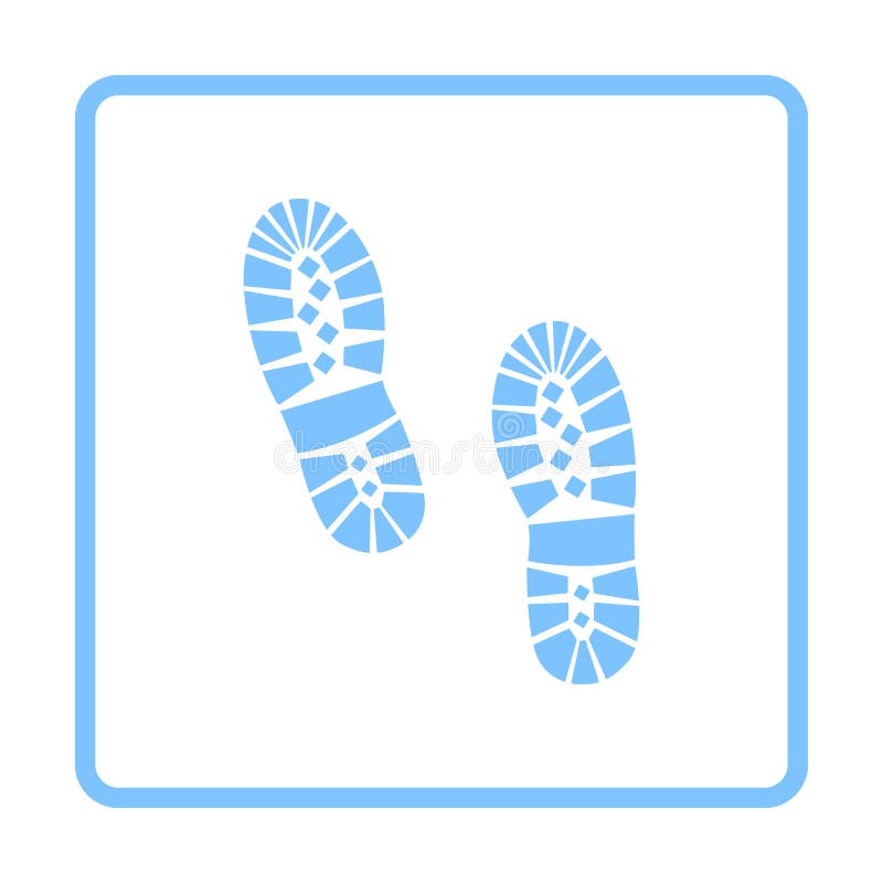 Boot Print Icon stock vector. Illustration of graphic - 211908613