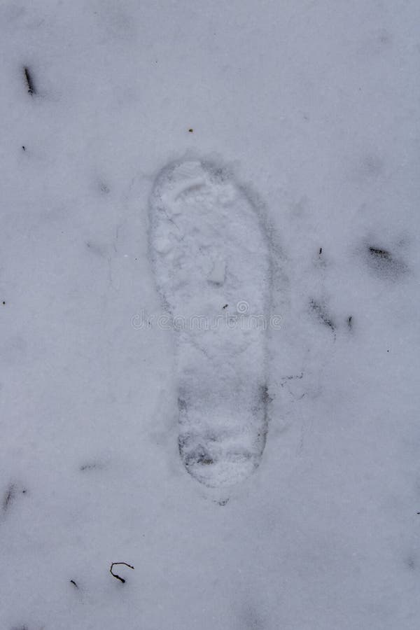 Boot Print in the South Texas Snow Stock Image - Image of foot, texas ...