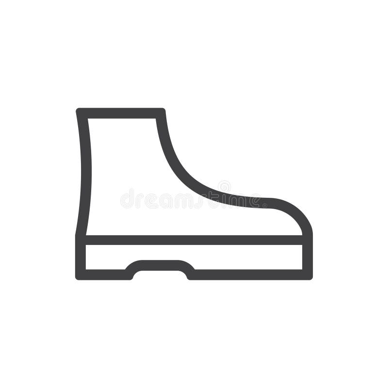 Boot Shoe Icon stock illustration. Illustration of fashion - 376039735